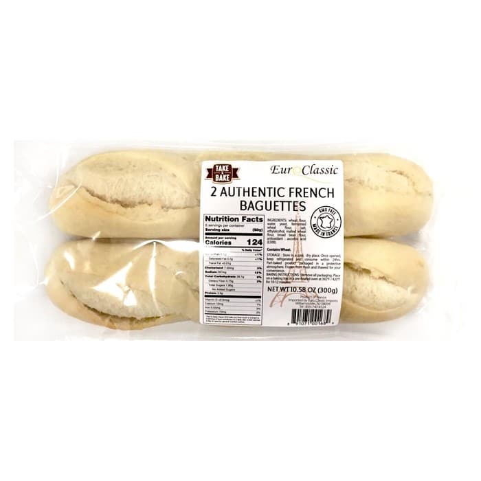 Euro Classic Par Baked 2 Half White French Baguette – Serendipity Gourmet